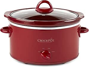 Amazon.com: Crock-Pot, Red SCV401-TR 4-Quart Manual Slow Cooker: Red ...