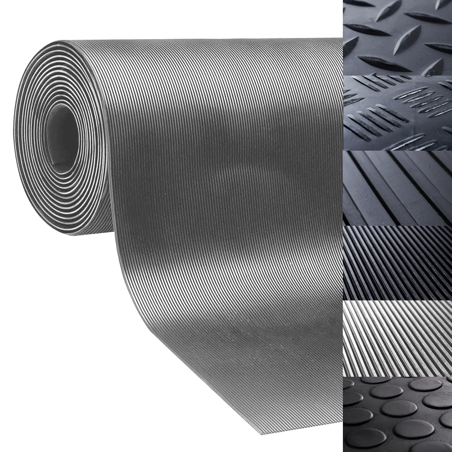 Prodotti per la costruzione 100x250cm nero Passatoia Gomma Tappeto ...