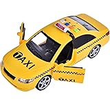 Amazon.com: NYC Taxi in Yellow Cab with Pullback Action, Die Cast New ...
