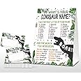 Amazon.com: What's Your Dinosaur Name Game - Safari Jungle Birthday ...
