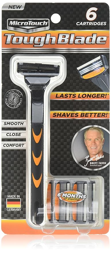 Micro Touch Triple-Blade Razor with 6 Refill Cartridges: Amazon.ca: Beauty