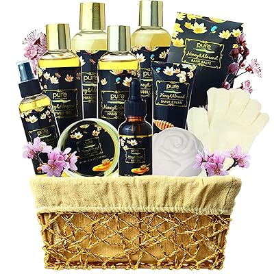 Relaxing Spa Gift Basket for Women - Honey Almond Nepal | Ubuy