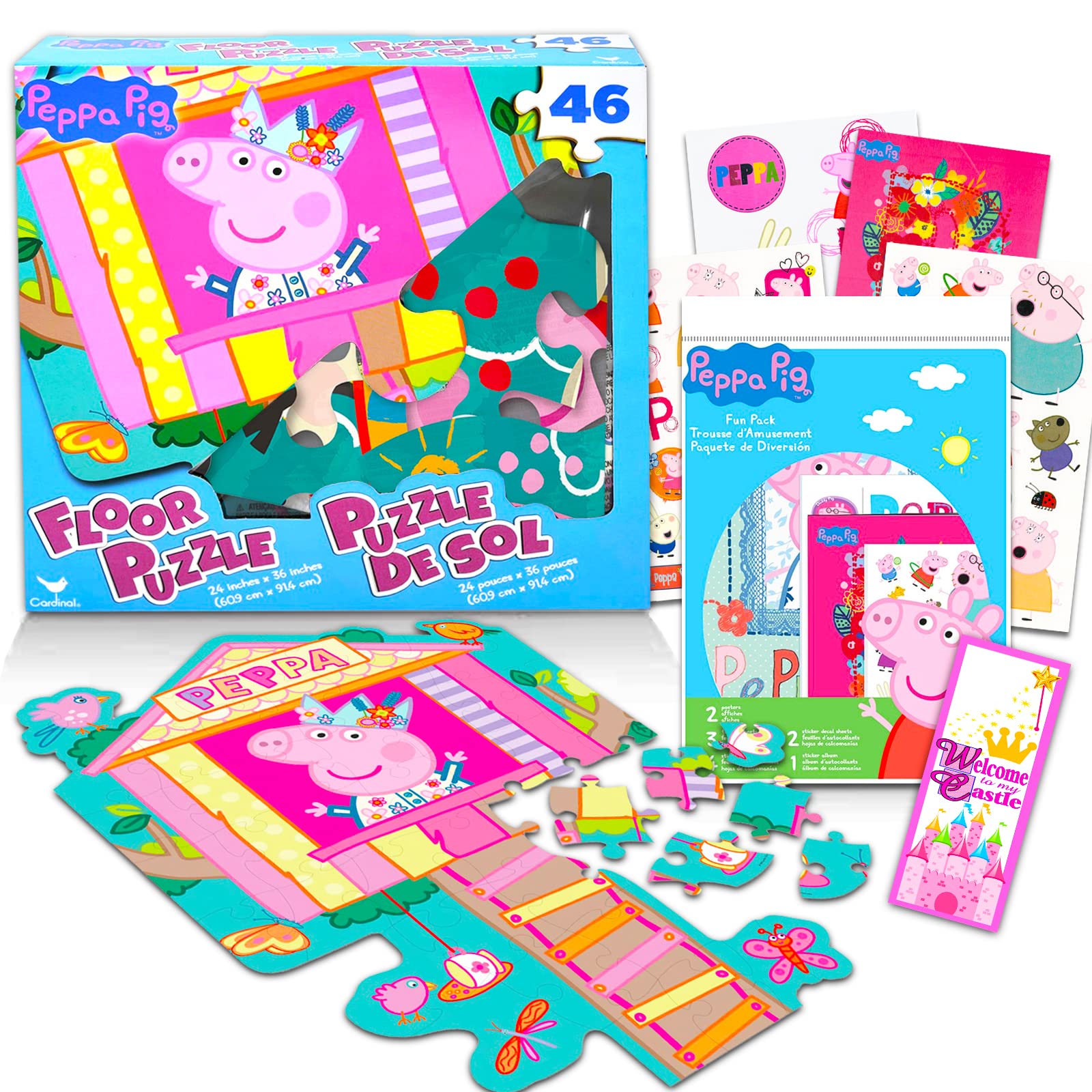 Mua Peppa Pig Store Floor Puzzle Set 3 Pc Bundle with for Kids ...