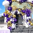 Amazon.com: Dark Purple and gold Balloon garland kit 126Ppcs luxury ...