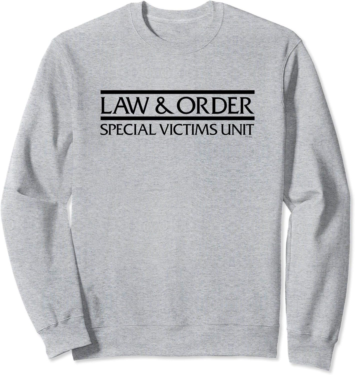 Amazon.com: Law & Order: SVU Logo Crew Neck Sweatshirt: Clothing