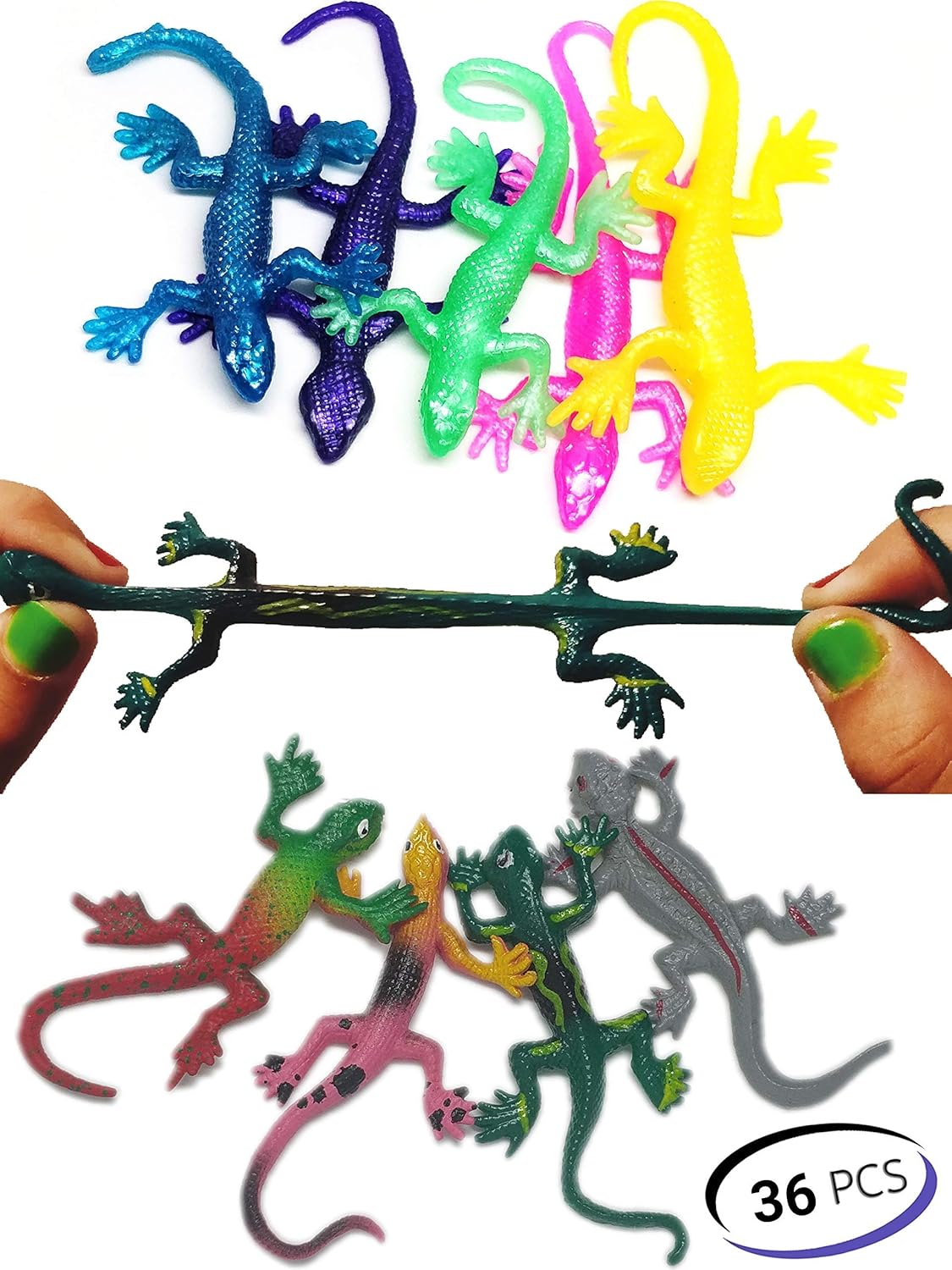 Amazon.com: UpBrands Stretchy Lizard Toys Bulk Set 36 Pack, Pinata ...