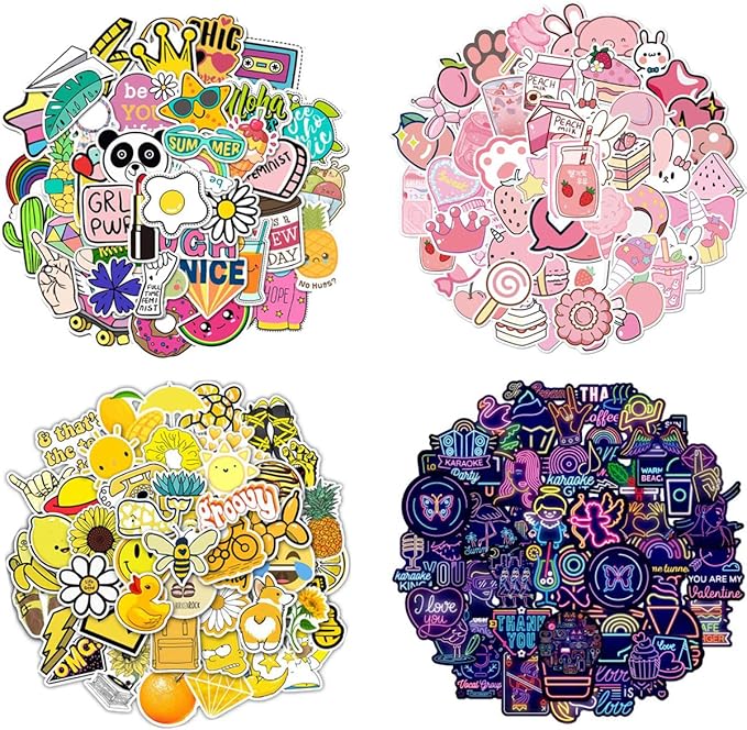 200 Pezzi Graffiti Adesivi Stickers,Adesivi Carini,Stickers Vintage per ...