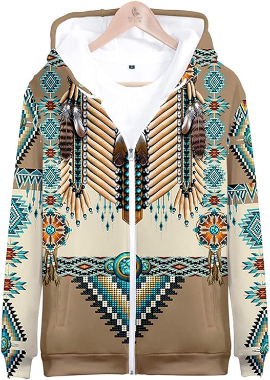 SIAOMA Native Indians Hoodie Unisex 3D Print Hooded Coat Native ...