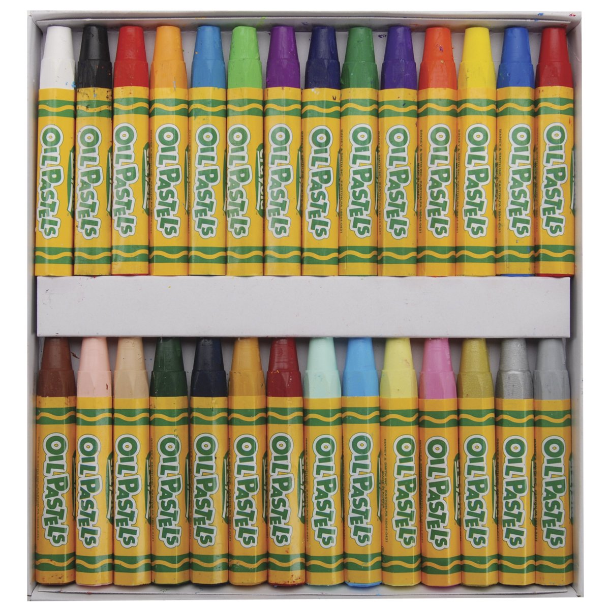 Crayola Oil Pastels, 28 Brilliant Opaque Colors Large Hexagonal Shape ...