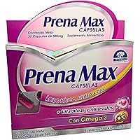 Natutech Prena Max 30 cápsulas Suplemento Cuidado Prenatal para Mujeres ...