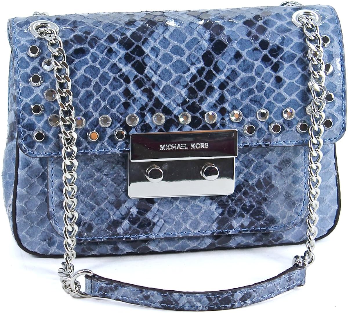 Michael Kors Blue Denim Purse For Women's | semashow.com