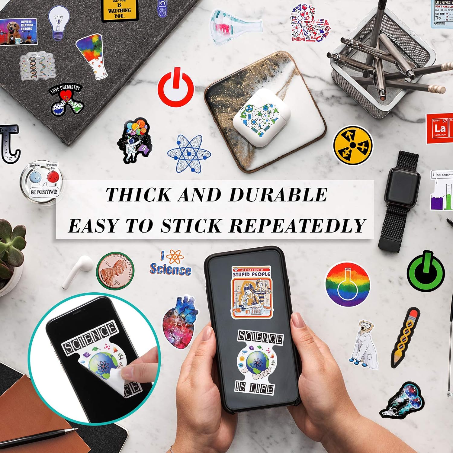 102 Pieces Student Science Laboratory Stickers Physics Biology ...