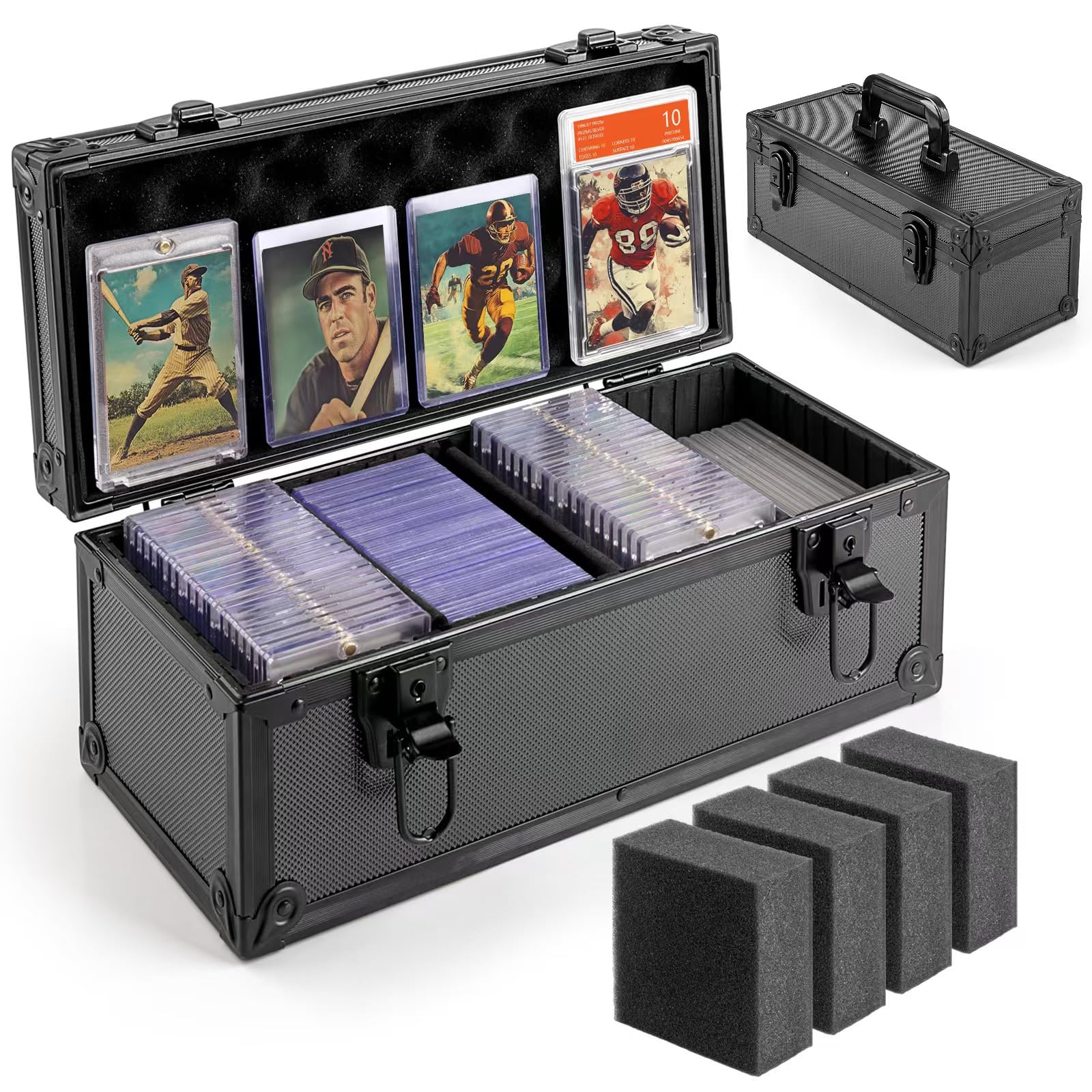 MewVeer Top Loader Storage Box with Key Locks, Trading Card Storage ...