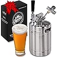 Amazon.com: Pressurized Beer Mini Keg System - 64oz Stainless Steel ...