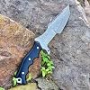 Grace Knives Handmade Hunting and Bushcraft Knife Damascus Steel ...