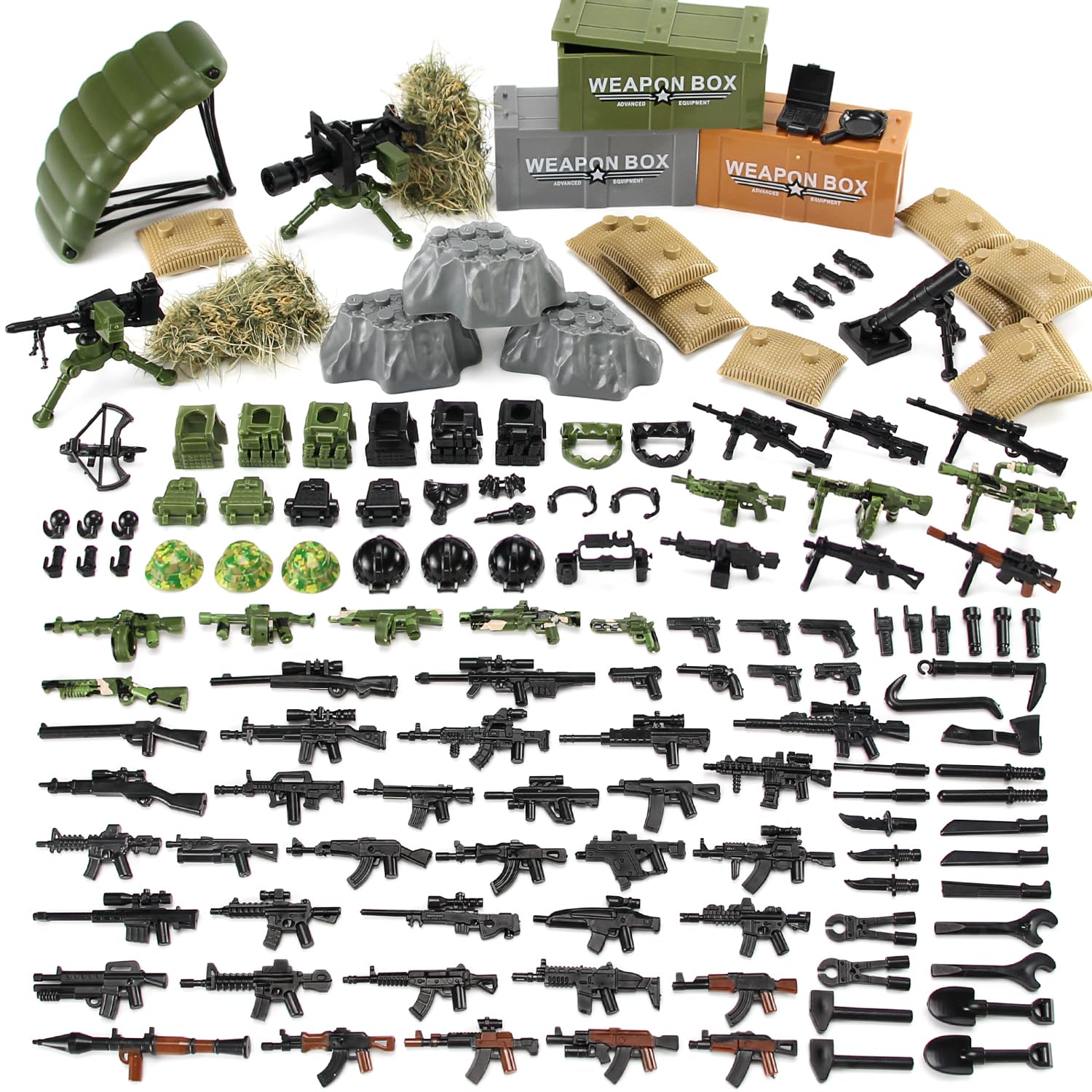Mua Feleph Military Army Toy, WW2 Weapon Pack for Soldier Figures, Swat ...