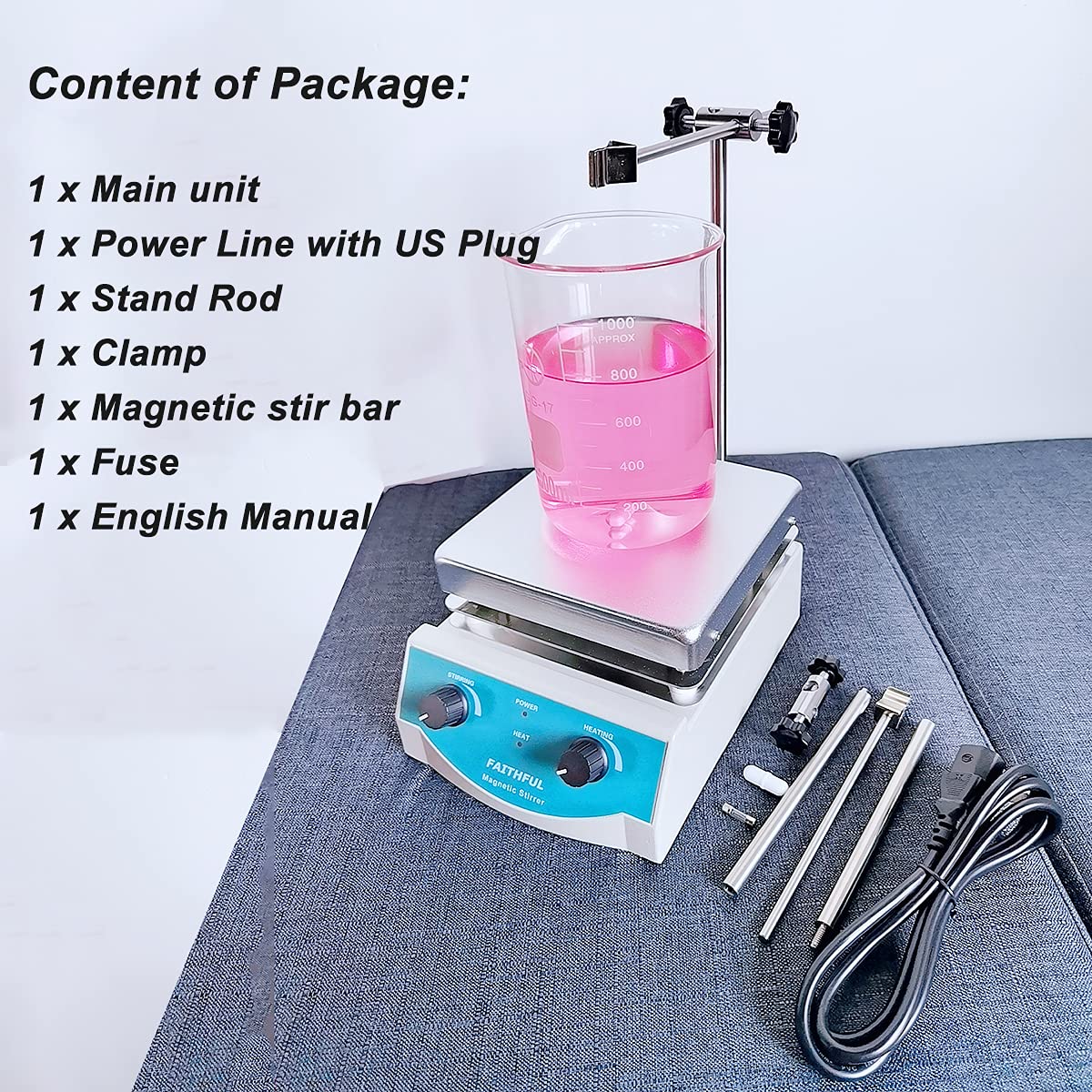 Mua SH-3 Lab Magnetic Stirrer Hotplate, 17 x 17 cm Aluminium Panel, 0 ...