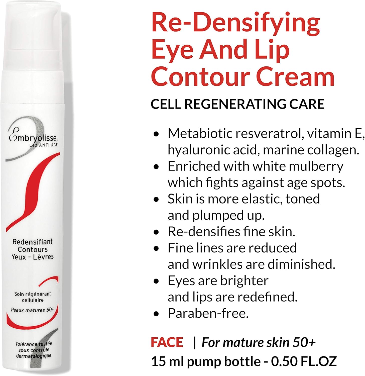 Embryolisse Re Densifying Eye and Lip Contour Cream 15 ml – BigaMart