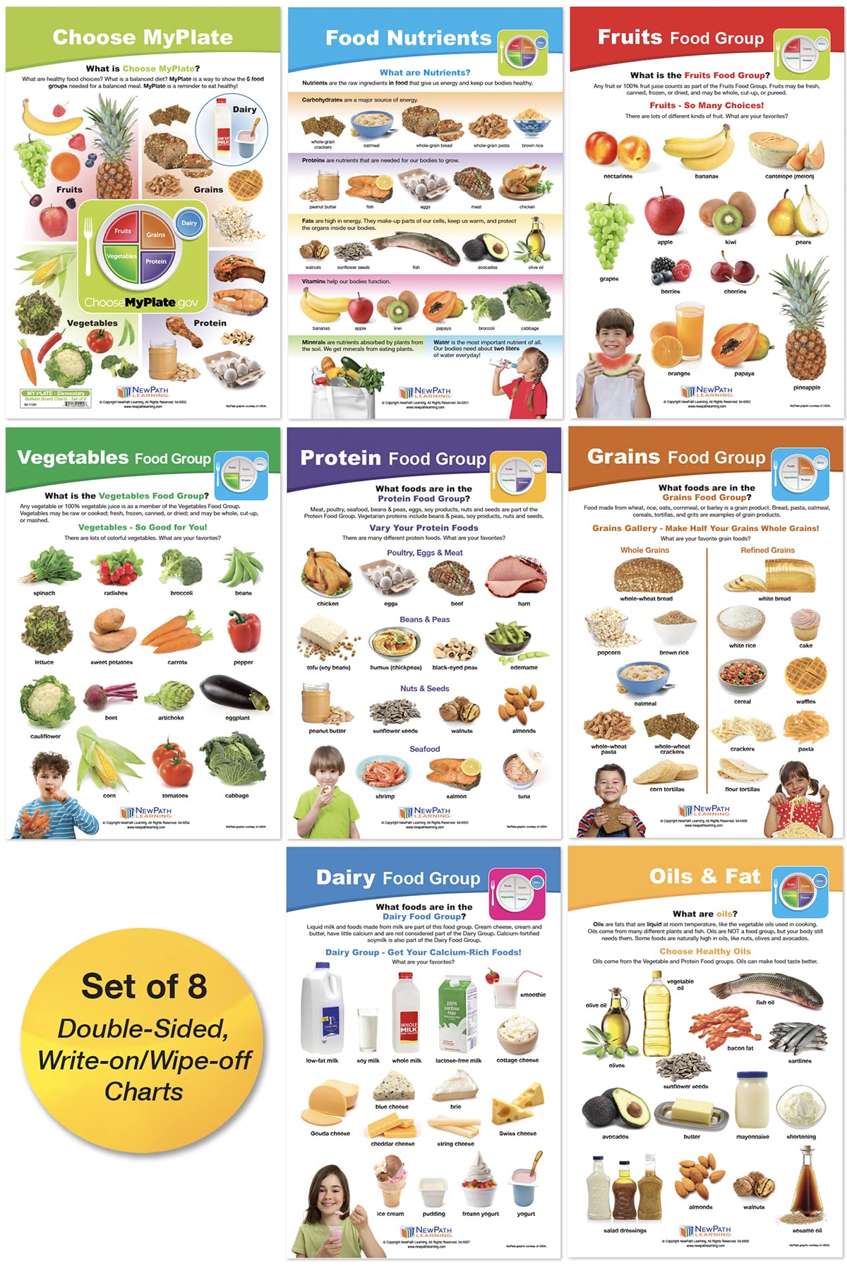 Mua NewPath MyPlate - Food & Nutrition Bulletin Board Charts, Gr 1-4 ...