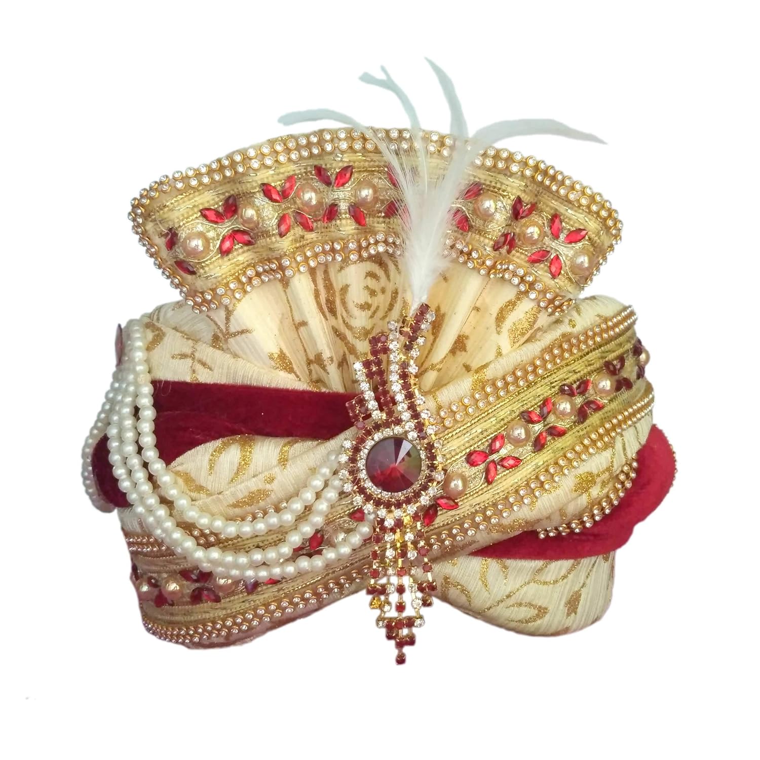 Krypmax Safa/Turban/Pagdi for Men, Dulha Marriage Pagdi for Bridegroom ...