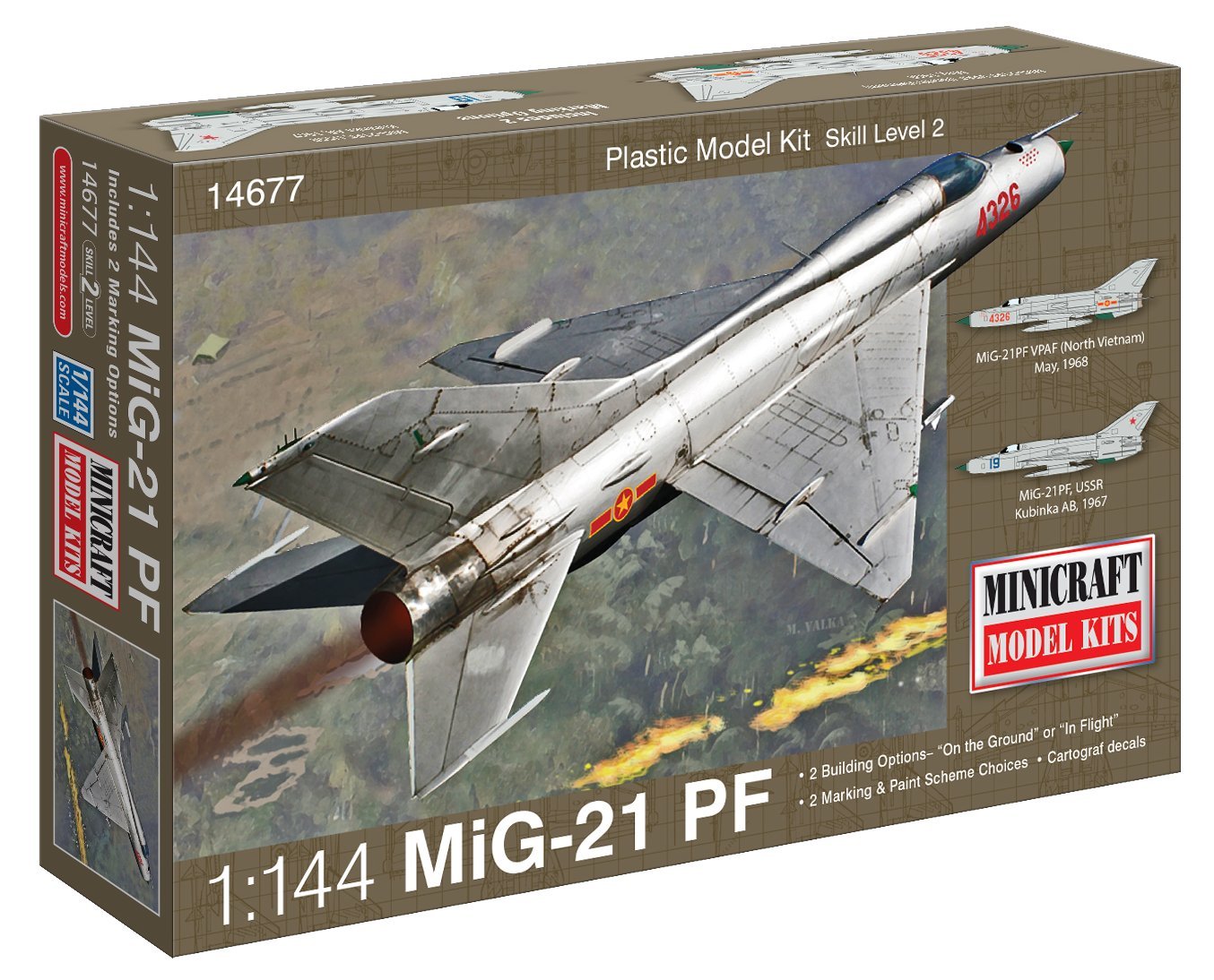 Mua Minicraft MiG-21 USSR with 2 Marking Options Model Kit,1/144 Scale ...