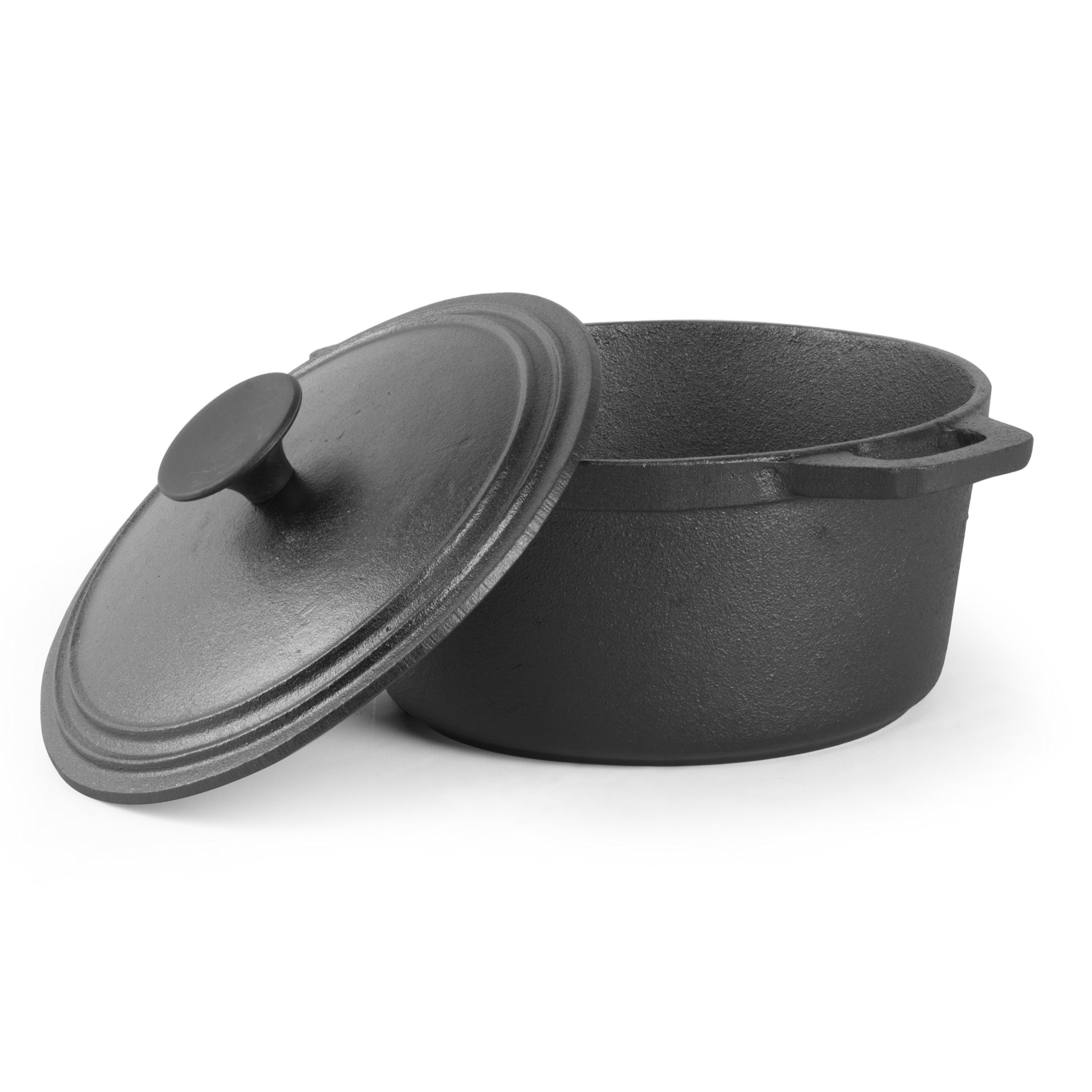 Mua Commercial CHEF 3.4 Quart Cast Iron Dutch Oven with Dome Lid and ...