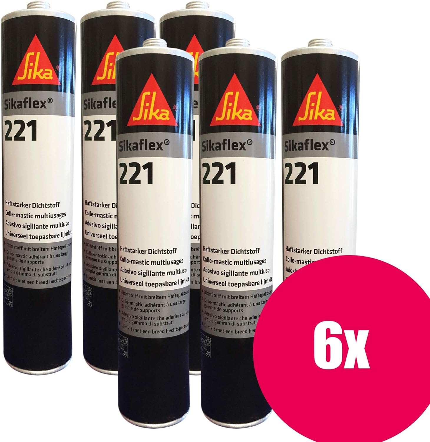 Sikaflex 221 Schwarz 6er 300ml 1800ml Amazon de Baumarkt sikaflex-221-schwarz-6er-300ml-1800ml-amazon-de-baumarkt