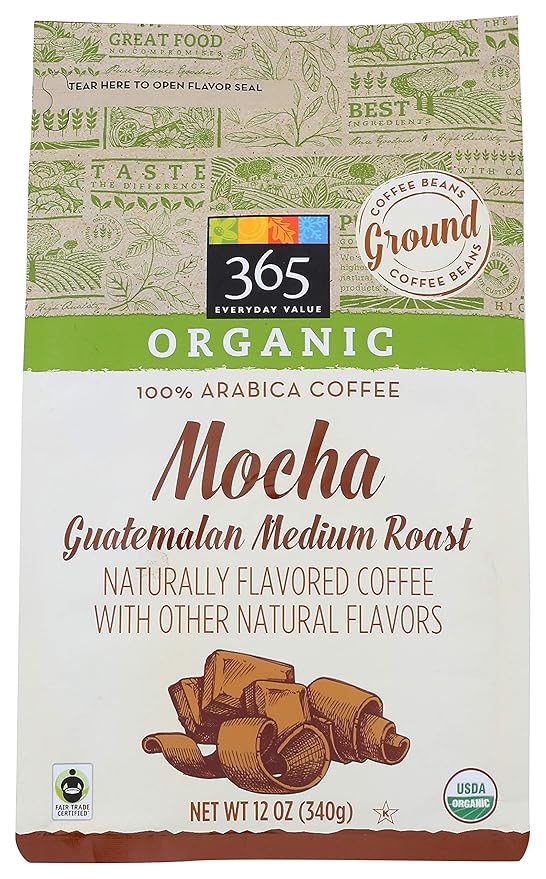 Amazon.com : 365 Everyday Value, Organic Mocha Coffee, 12 oz : Grocery ...