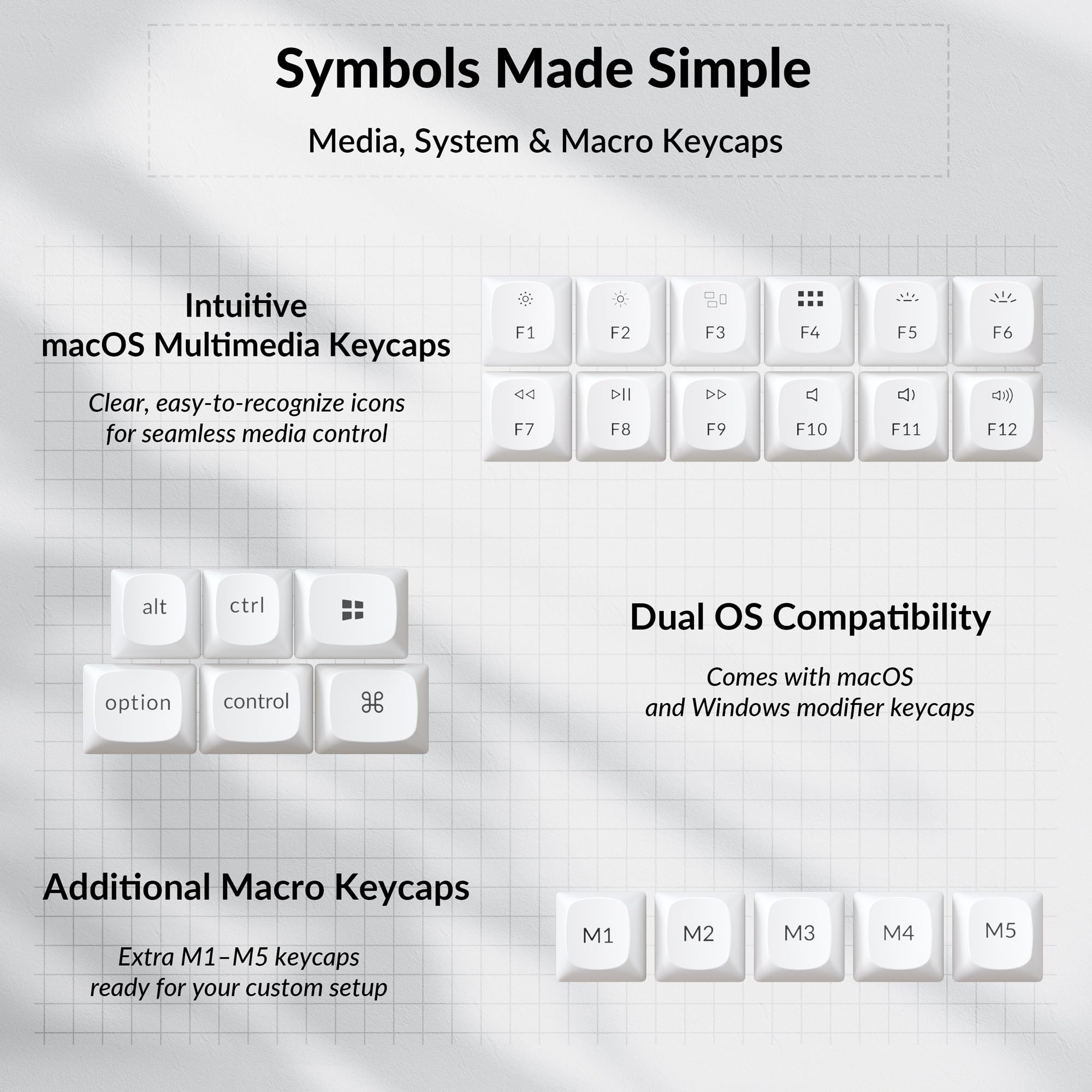 Mua Keychron OSA Profile Double-Shot PBT Keycap Full Keycap Set (141 ...