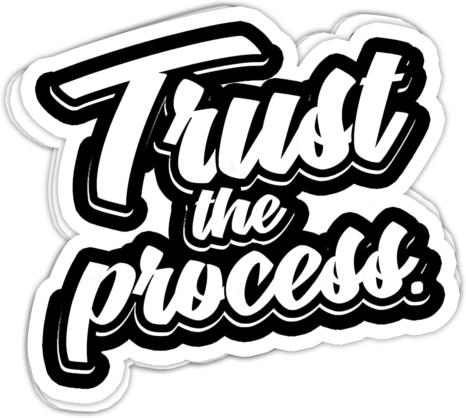 Trust The Process- 4x3 Vinyl Stickers, Laptop Decal, Water Bottle ...