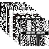 Amazon.com: Whaline 60 Sheet Black & White Doodle Pattern Paper A5 Size ...
