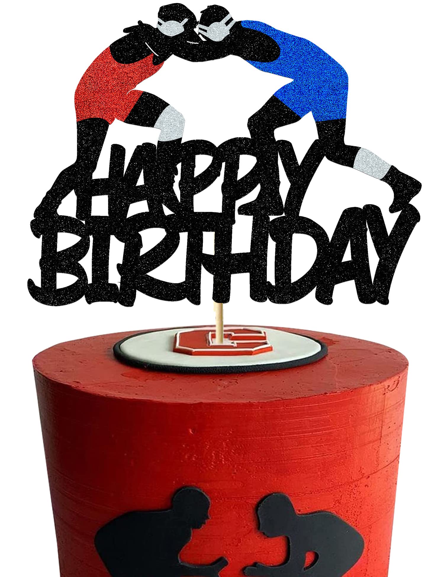Mua Wrestling Cake Topper Wrestling Happy Birthday Cake Decorations for ...