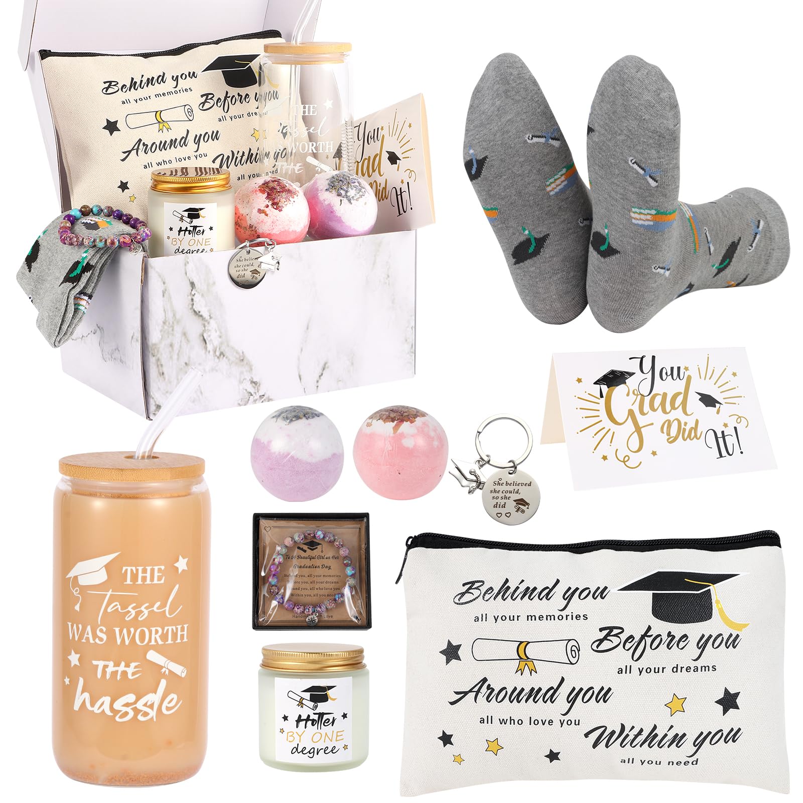 Kolewo4ever 10 Pieces Graduation Gifts Set for Her,Class of 2025 ...