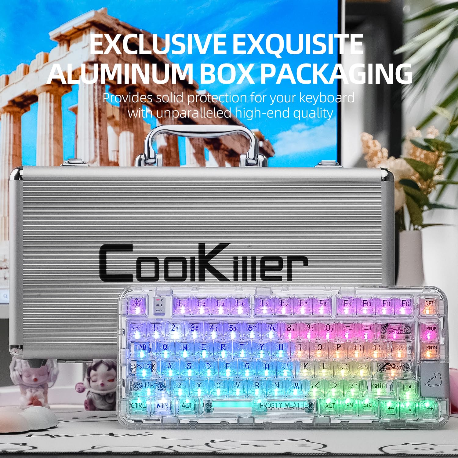 Mua CoolKiller CK75 Mechanical Keyboard, Rechargeable Wireless Gaming Keyboard with RGB Backlit ...