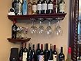Amazon.com: Wine Glass Rack Under Cabinet,Metal Hanging Wine Glass ...