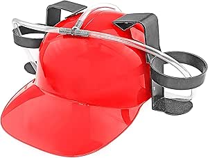Amazon.com: Fairly Odd Novelties Beer Soda Guzzler Helmet Drinking ...