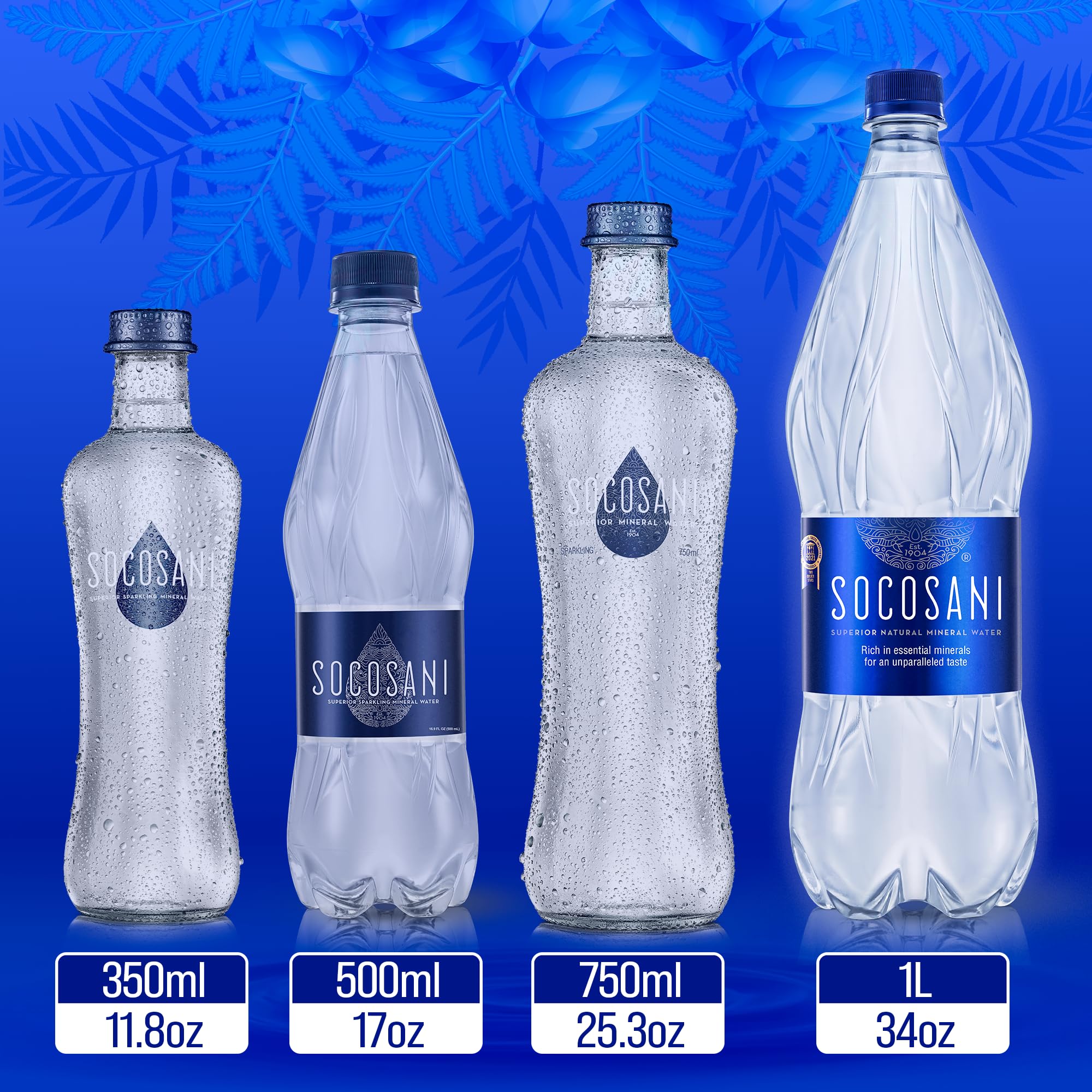 Mua Socosani | Natural Functional Sparkling Water Bottle (12-Pack) 33.8 ...