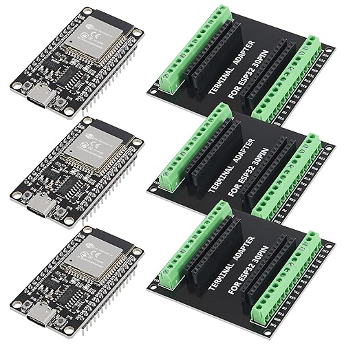 3 Sets ESP-WROOM-32 ESP32 ESP-32S Development Board Type C Interface ...