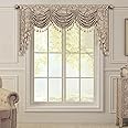 Amazon.com: Loom and Mill Luxury Waterfall Valances for Windows ...