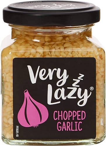 Very Lazy Chopped Garlic in White Wine Vinegar, 200 g, Pack of 6 ...