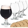 Amazon.com | ECODESIGN-US Beer Glass Belgian Style Stemmed Tulip - 16 ...