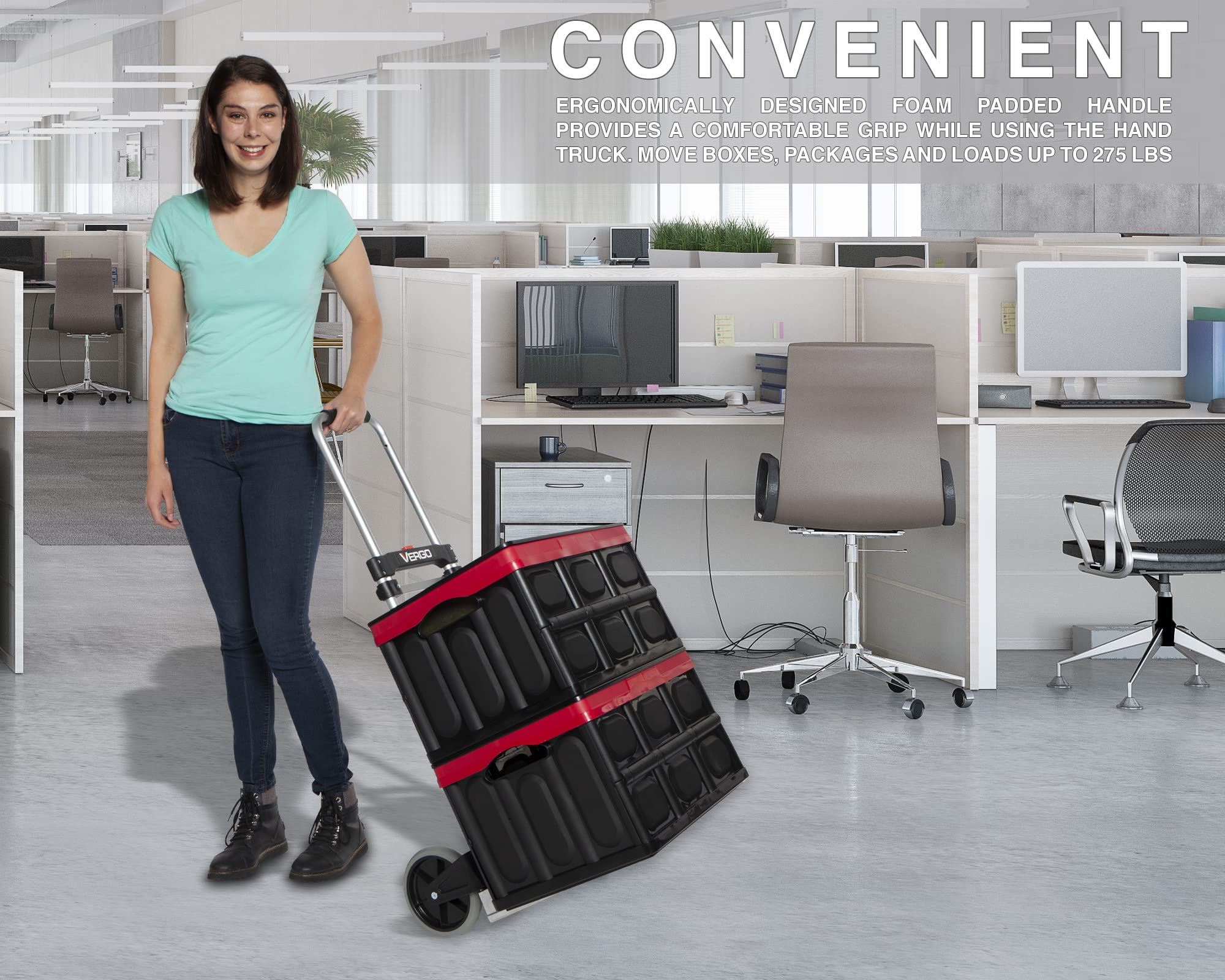 Mua Vergo 275 Ibs Capacity Folding Hand Truck Dolly – Lightweight ...