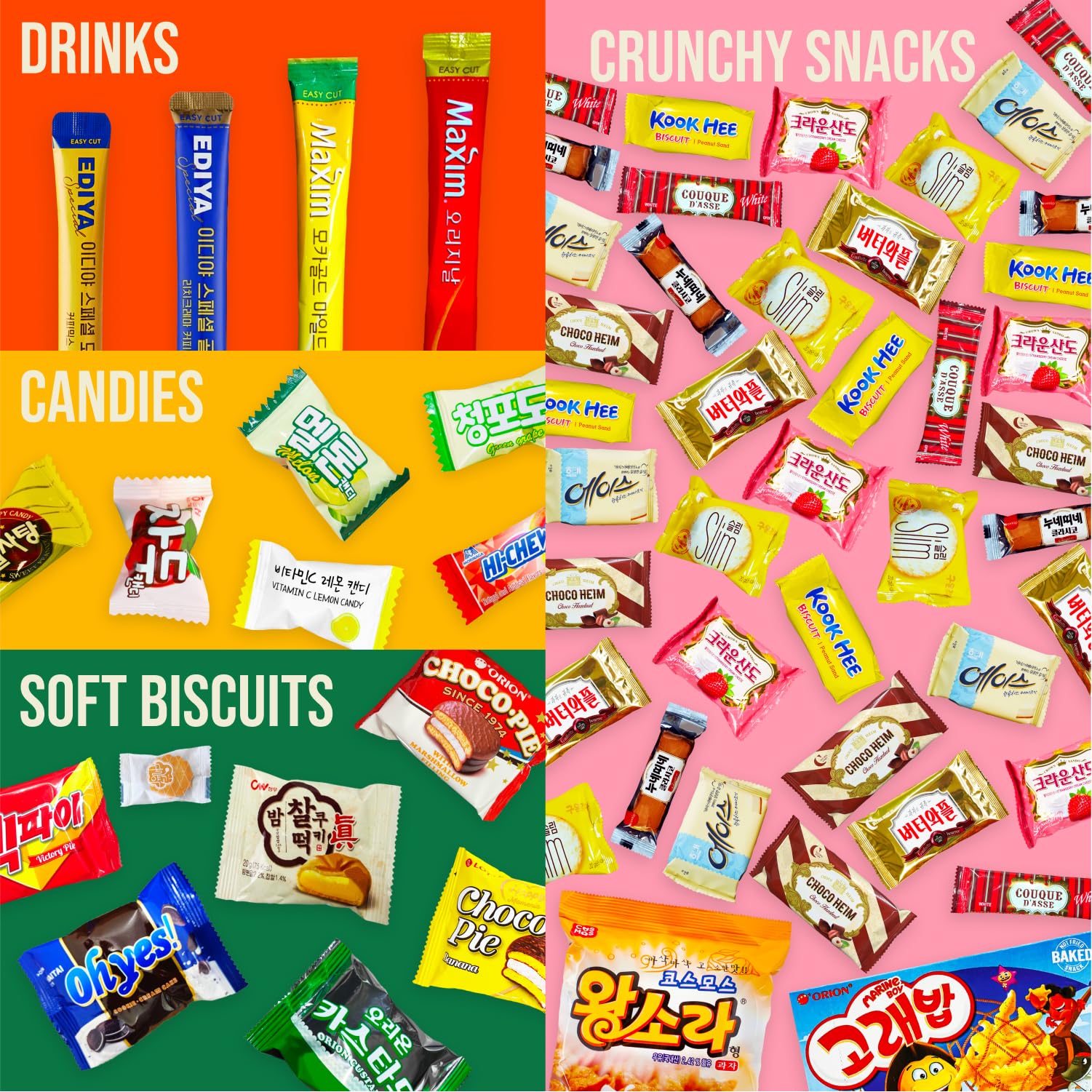 Mua Journey of Asia Korean Snack Box - 62 Count Care Package ...