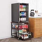 Amazon.com: DDJ Mini Fridge Stand with Storage, 20.8x20.8in Heavy Duty ...