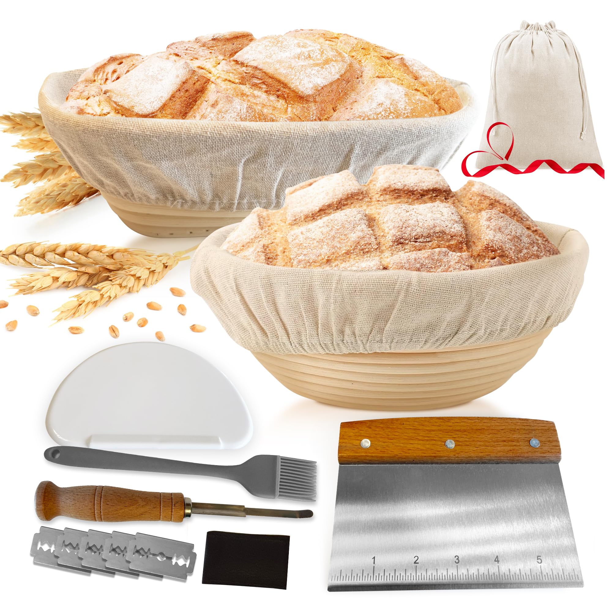 Sourdough Bread Baking Supplies - Banneton Bread Proofing Basket ...