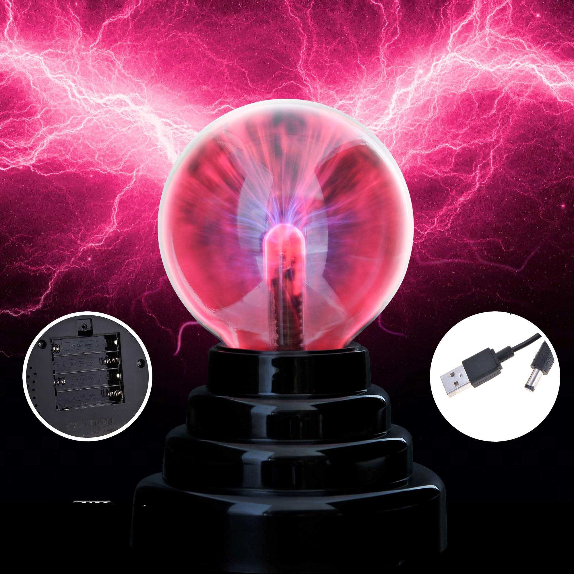 Mua PowerTRC 3" Plasma Ball Lightning Sphere Party USB Operated trên ...