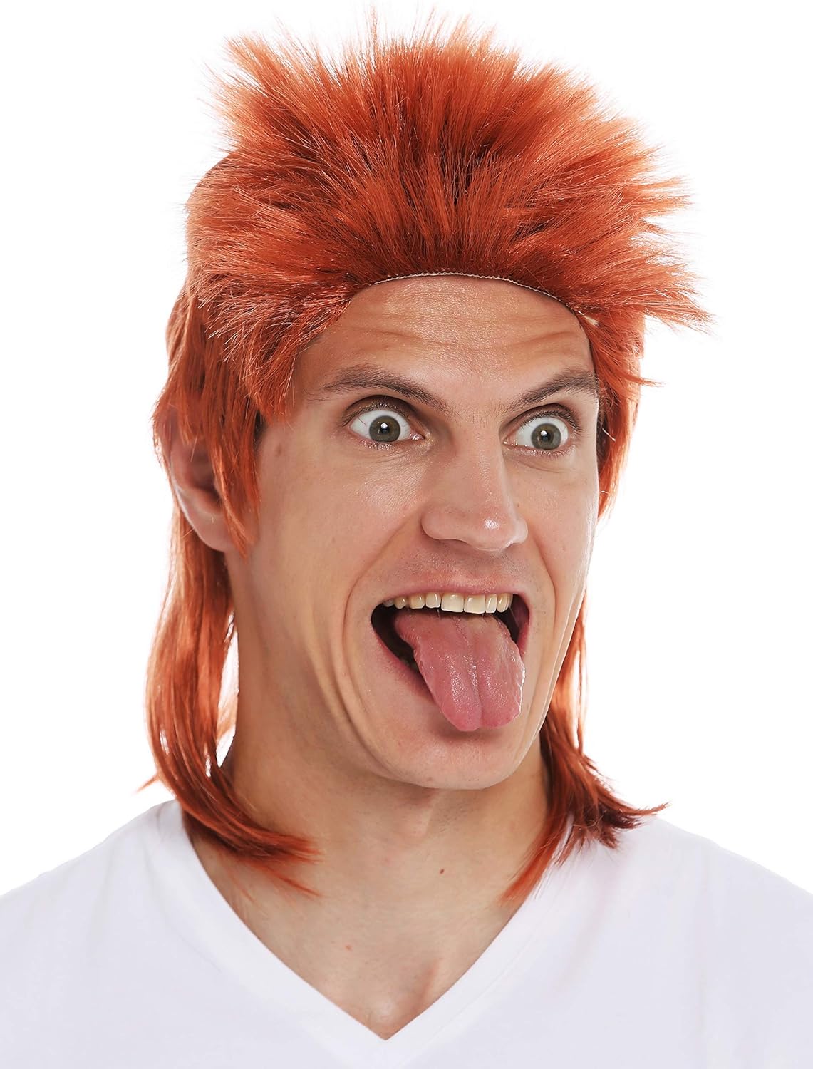 WIG ME UP – 31910-FR14B wig carnival Halloween chav proletarian mullet ...