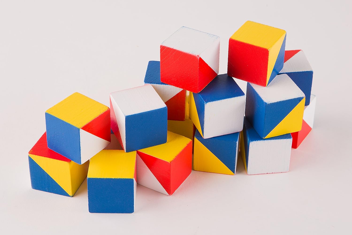 Amazon.com: Wooden cubes FIND A PATTERN blocks - kids educational toys ...