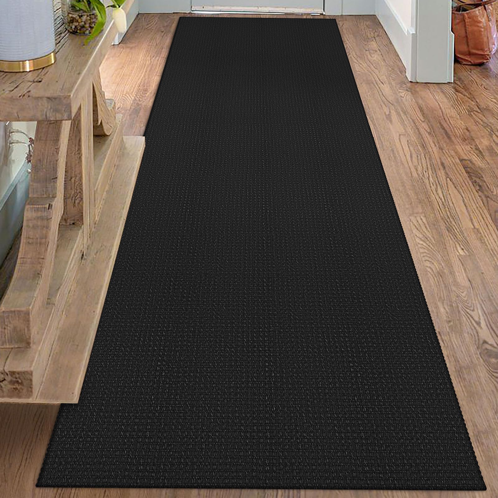 KOZYFLY Boho Runners for Hallways 3x8 ft Washable Hall Carpet Runner Rubber Backed Kitchen Rug ...
