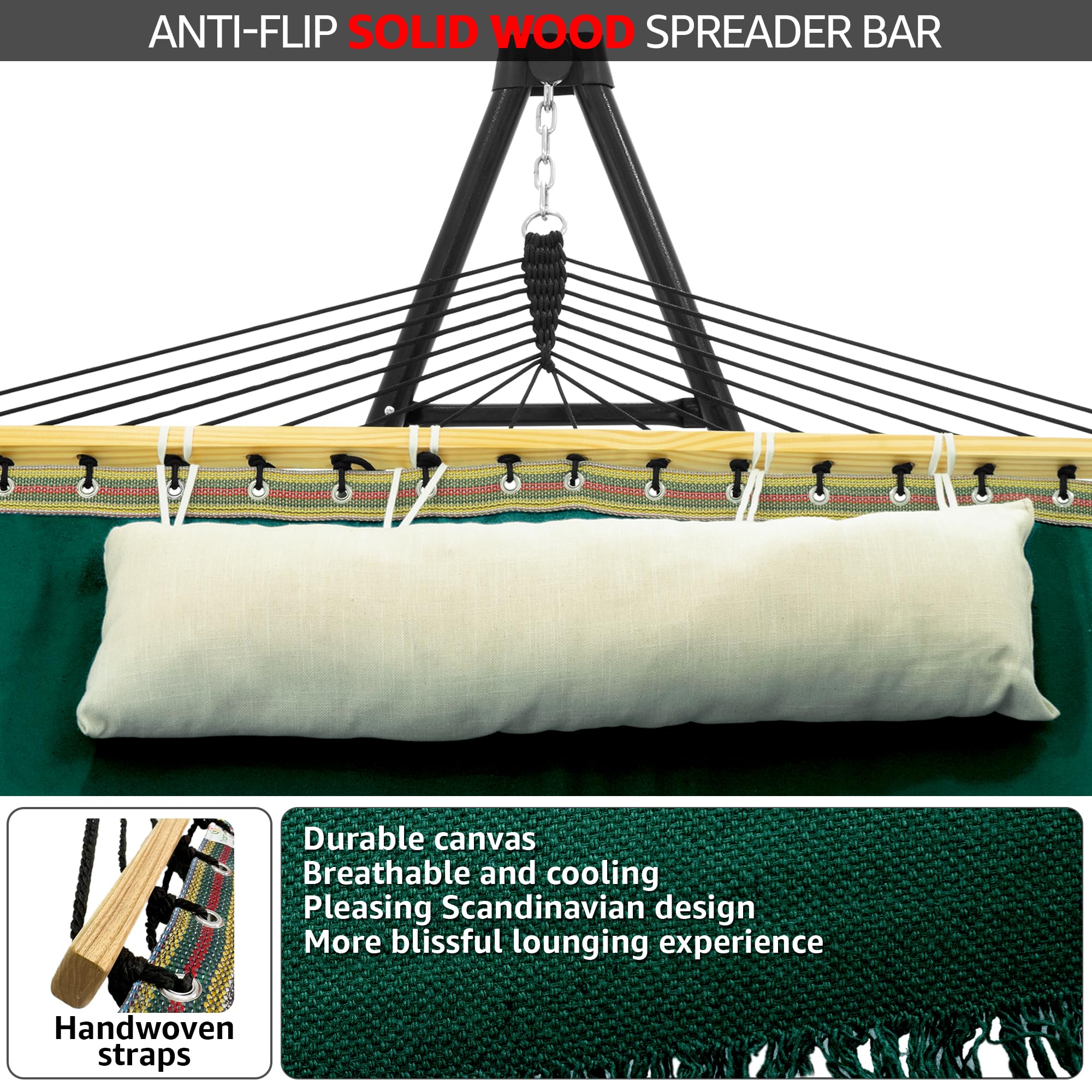 Tranquillo Unity Adjustable Hammock Stand; Premium Quality, 800 Lbs ...